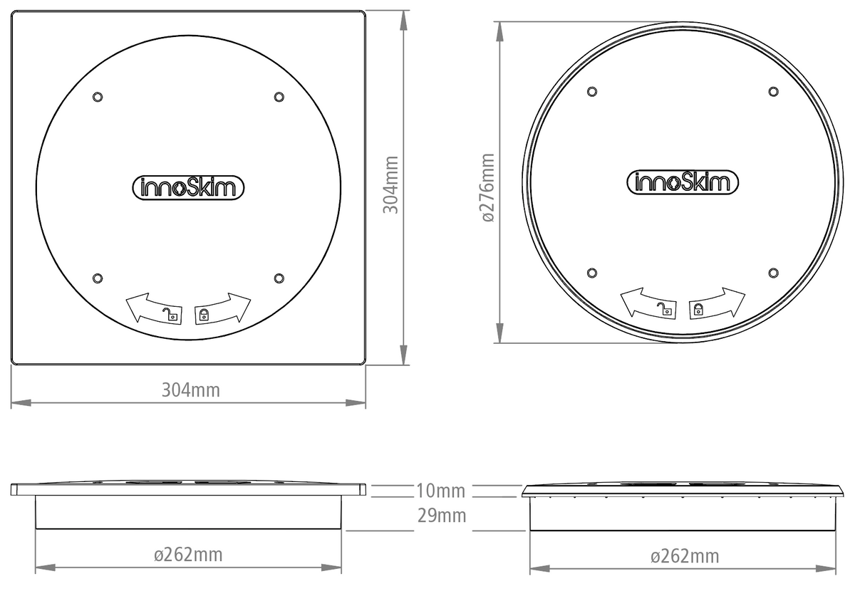 innoSkim Skimmer Boxes & Spare Parts – Poolrite